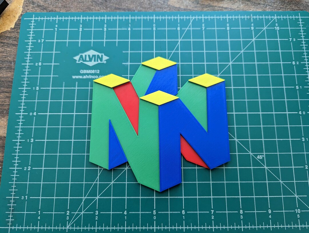 Nintendo 64 N64 Cube 3D Printed Logo Color Wall Mount Display - Etsy