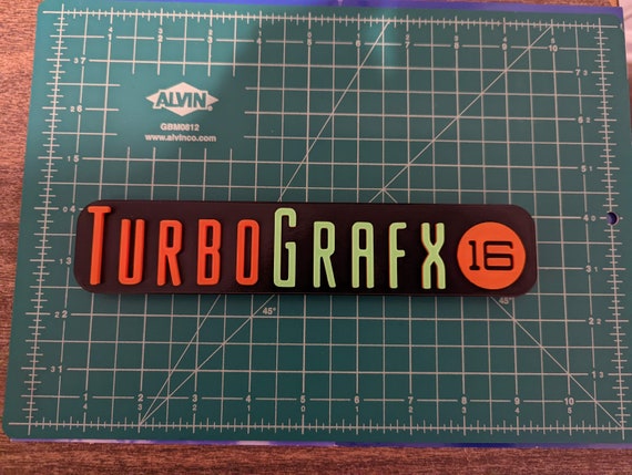 Turbografx 16 3D Printed Logo Shelf Display Wall Turbo Grafx | Etsy