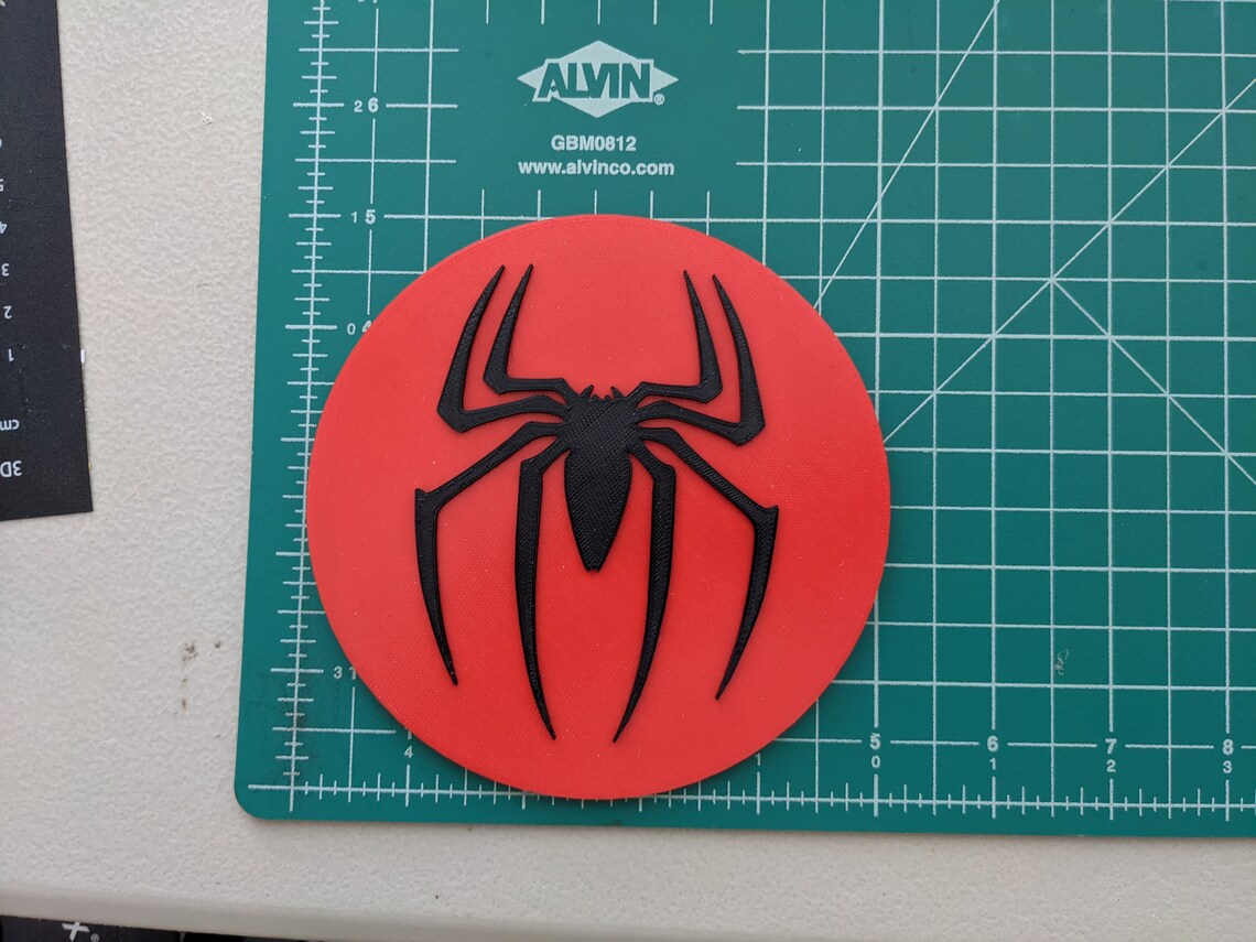 Marvel Spiderman 2 Spider-man Emblem Logo 3D Printed Color - Etsy