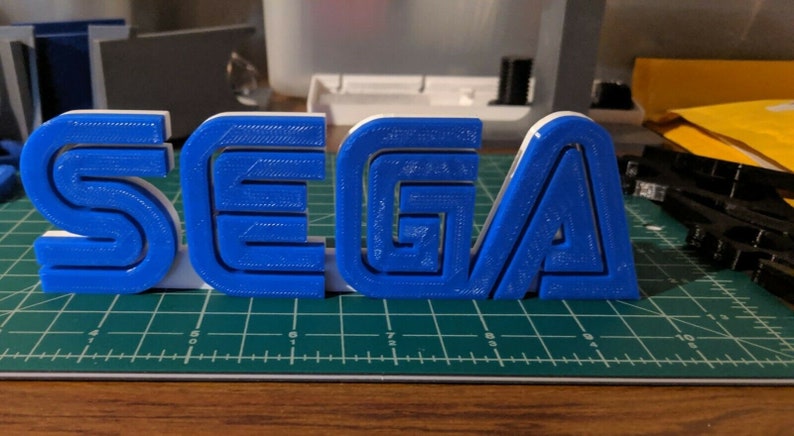 SEGA Logo Sign Fan Art 3D Print 6inches Video Game | Etsy