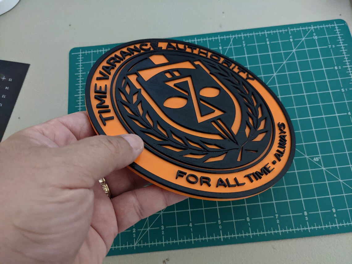 Marvel TVA Crest Emblem Logo Loki 3D Printed Color Wall | Etsy