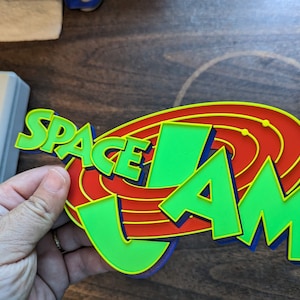 Space Jam Original Logo 3D Printed Color Wall Mount Display Art - Etsy
