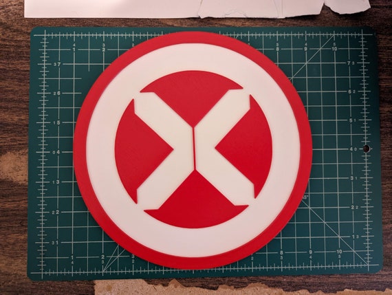 House of X Logo 3D Printed Art Marvel X-MEN Round - Etsy