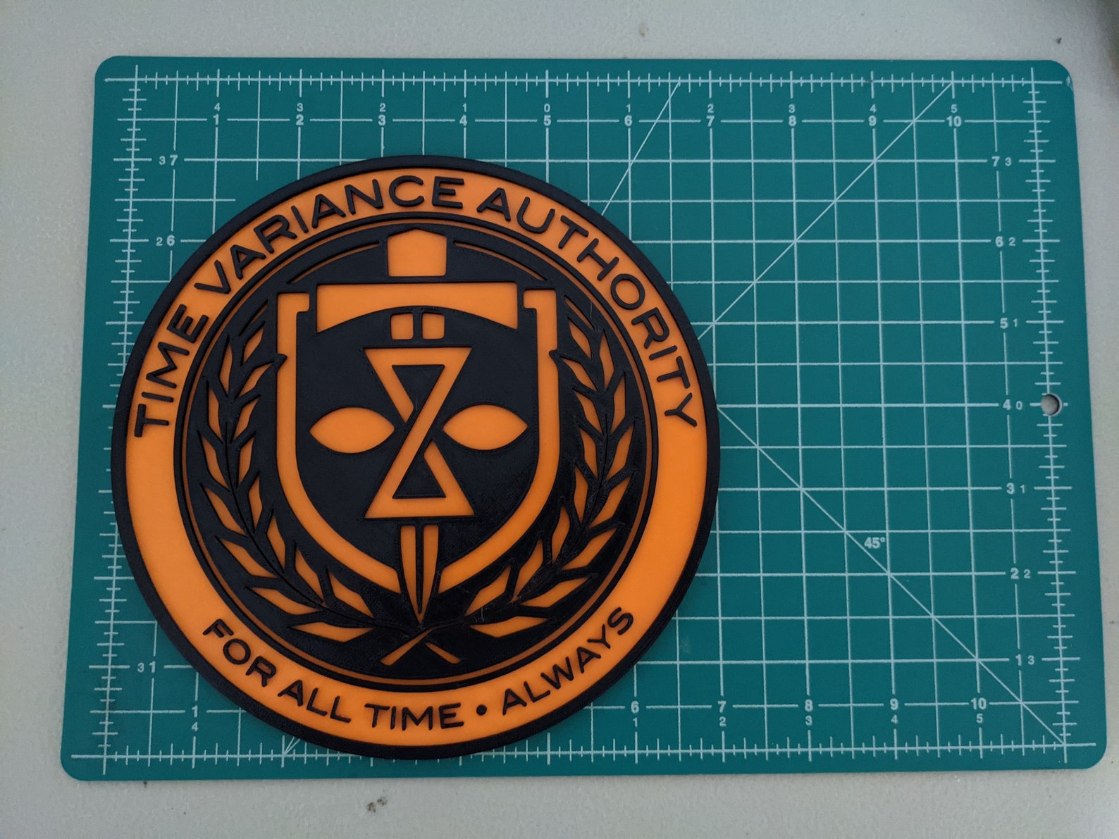 Marvel TVA Crest Emblem Logo Loki 3D Printed Color Wall - Etsy