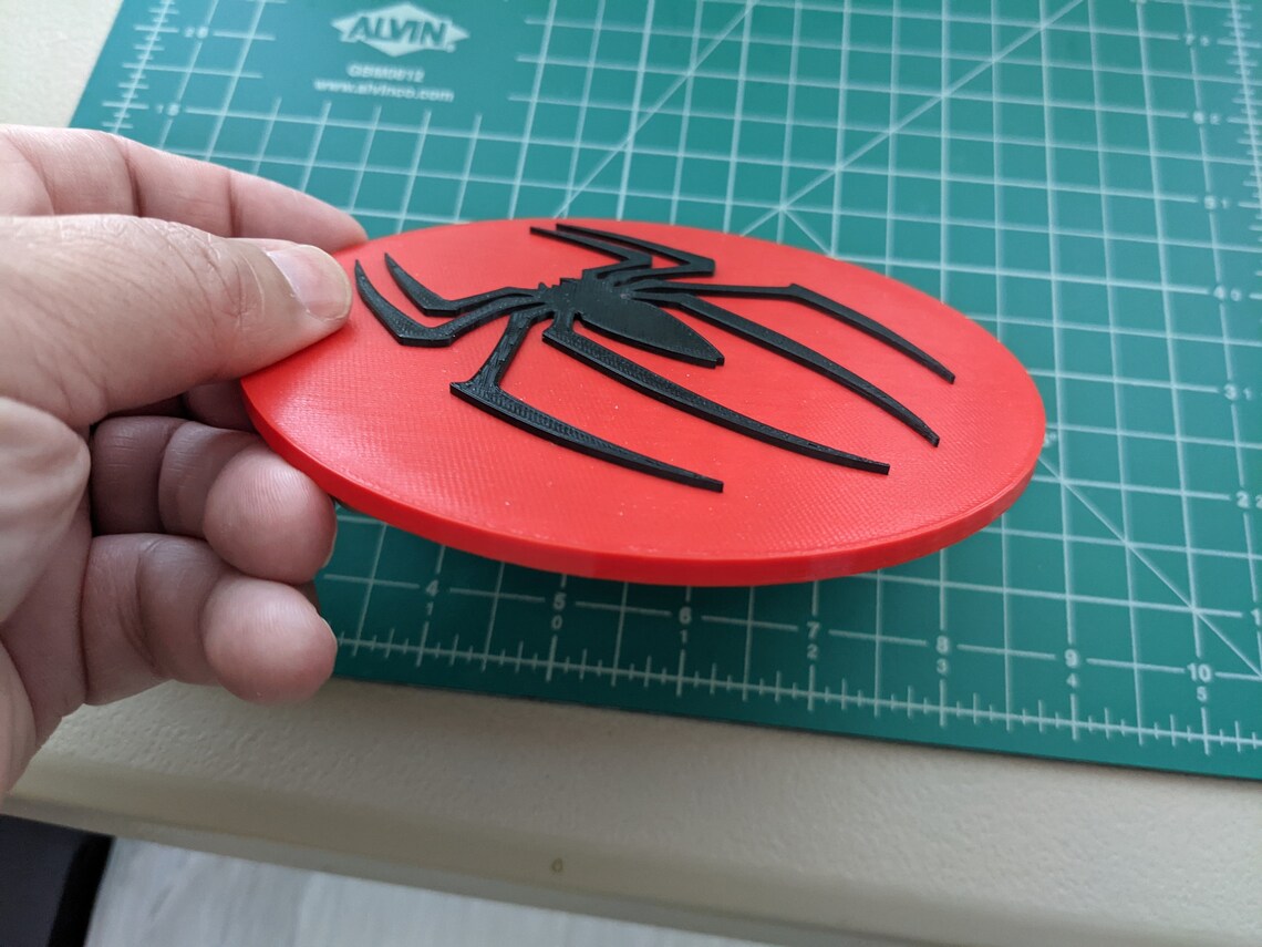 Marvel Spiderman 2 Spider-man Emblem Logo 3D Printed Color - Etsy