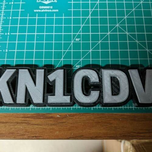 3D Printed Amateur Radio Call Sign Plaque for Ham Radio - Etsy