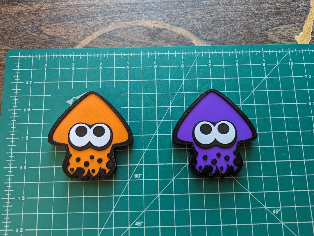 Splatoon Squid Inkling 3D Printed Sign Logo Display Wall Shelf Art ...