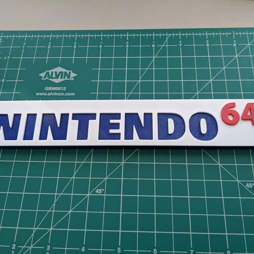 N64/nintendo 64 Cube Video Game Logo Sign man Cave Game | Etsy