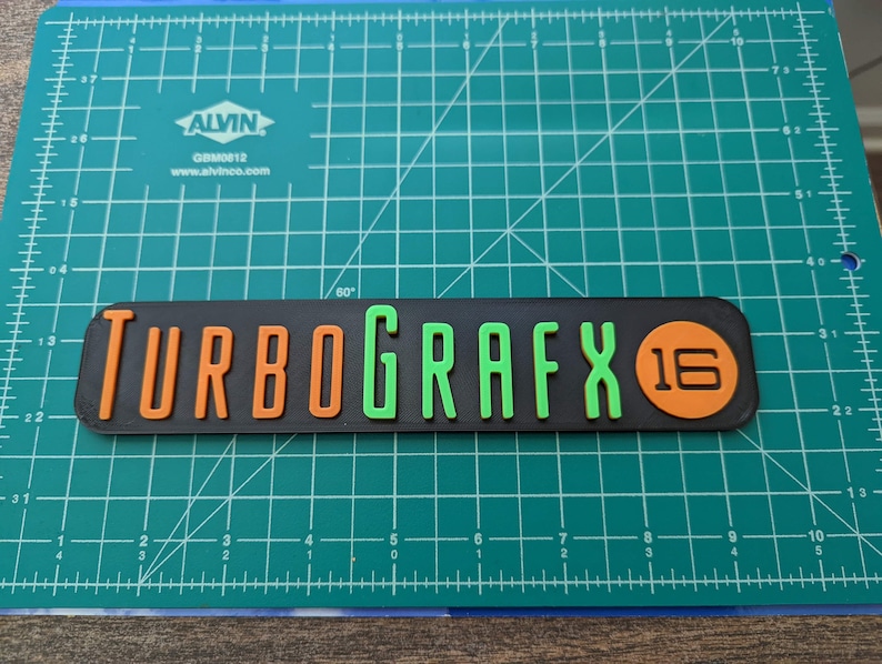 Turbografx 16 3D Printed Logo Shelf Display Wall Turbo Grafx - Etsy