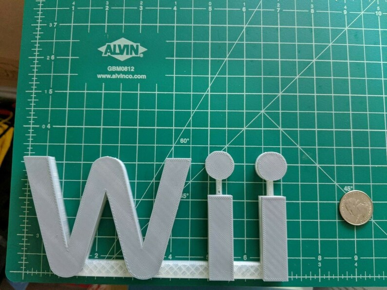 Wii Logo Sign 3d Print Nintendo Accessory Shelf Stand Display - Etsy