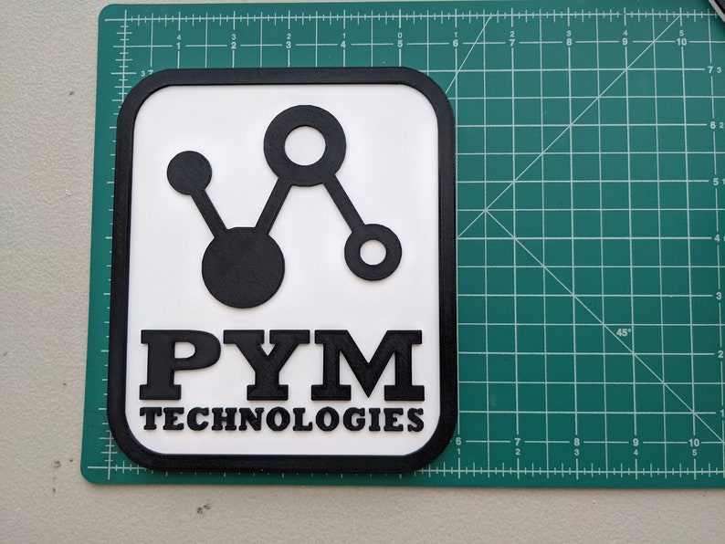 Pym Technologies Tech Emblem Logo 3D Printed Wall Sign Marvel - Etsy
