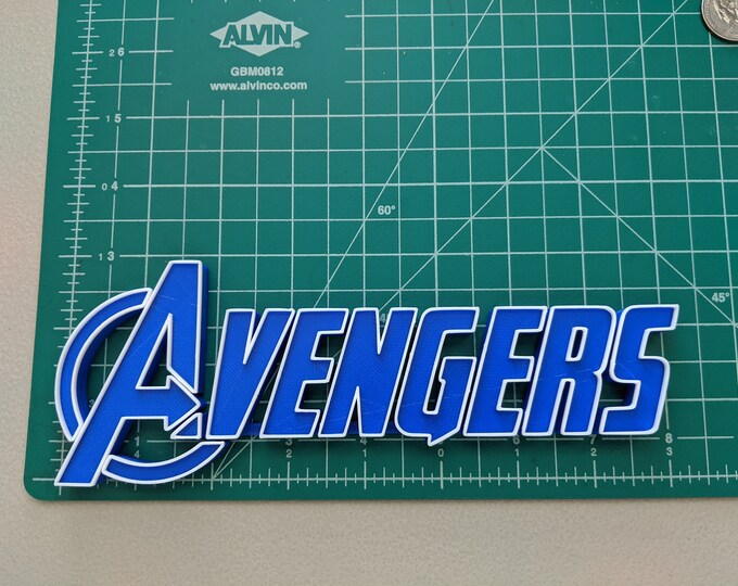 Avengers 2012 3D Printed Art Display Logo Sign Marvel - Etsy