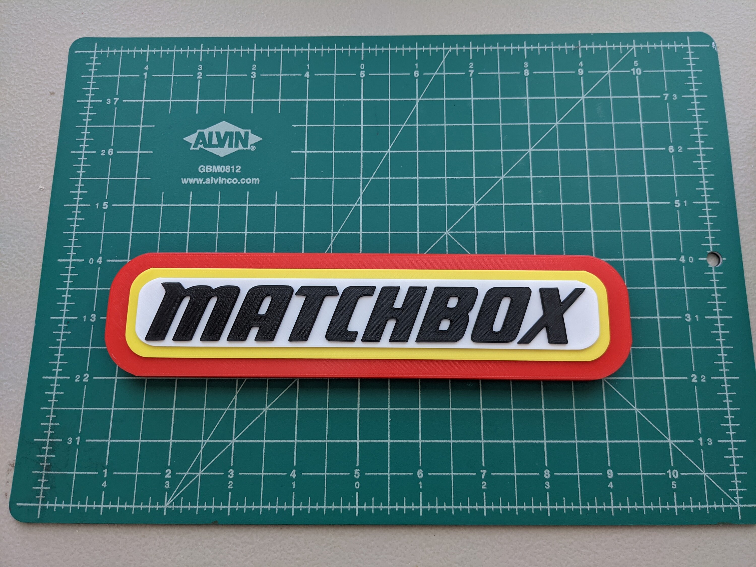 Matchbox 3D Printed Logo Sign Fan Art Display 4-color Shelf - Etsy