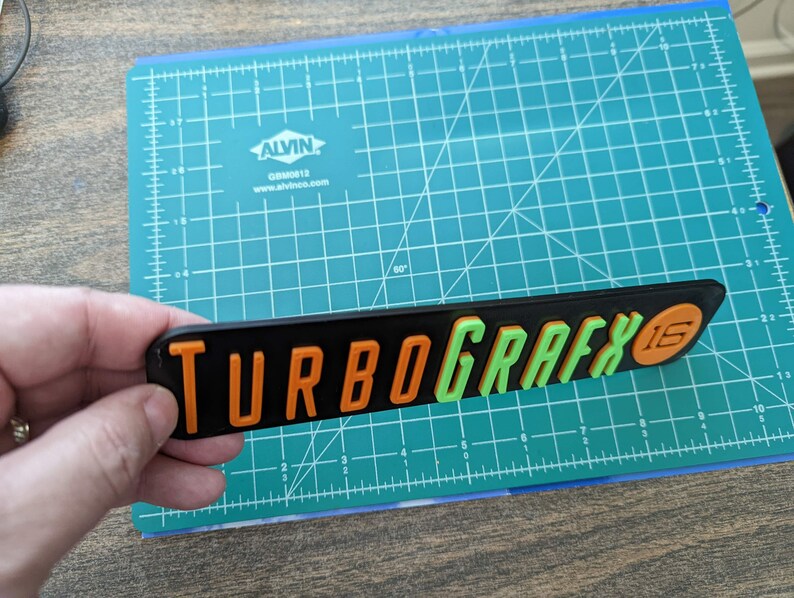 Turbografx 16 3D Printed Logo Shelf Display Wall Turbo Grafx - Etsy
