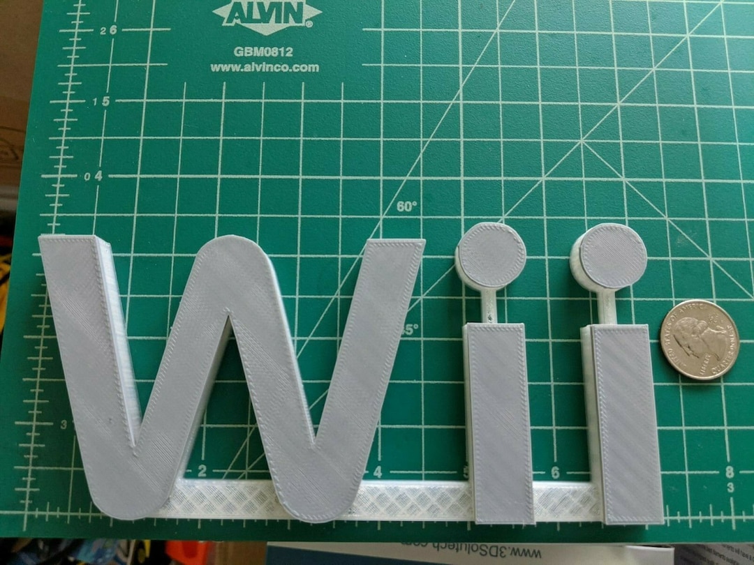 Wii Logo Sign 3d Print Nintendo Accessory Shelf Stand Display - Etsy