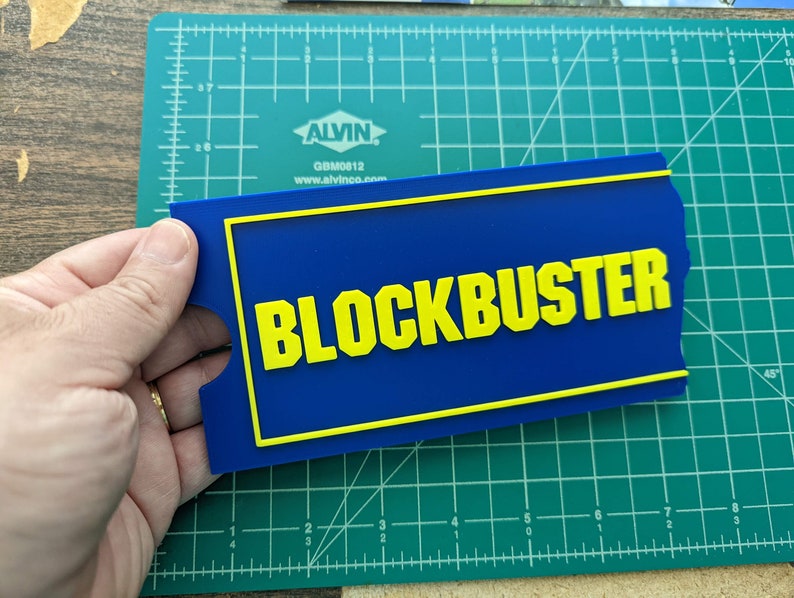 Blockbuster 3D Printed Art Logo Shelf Display Torn Ticket - Etsy