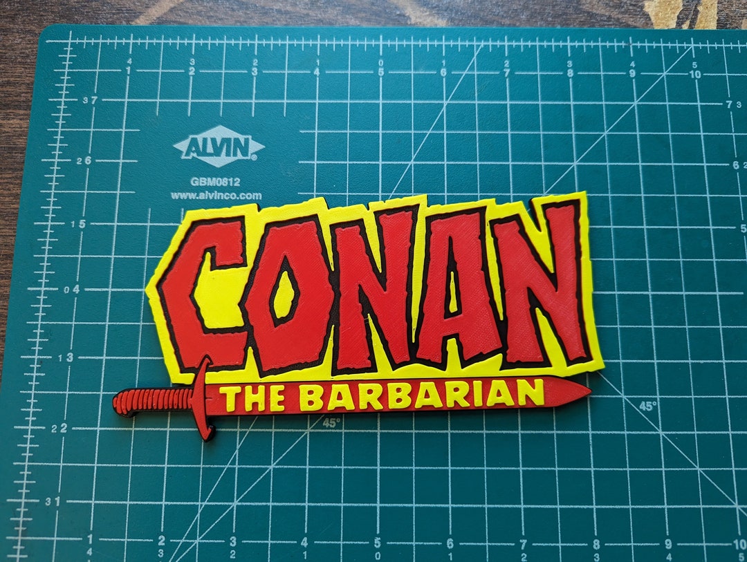 Conan the Barbarian Series 2 Logo Sign Display Wall Shelf Marvel 3D ...