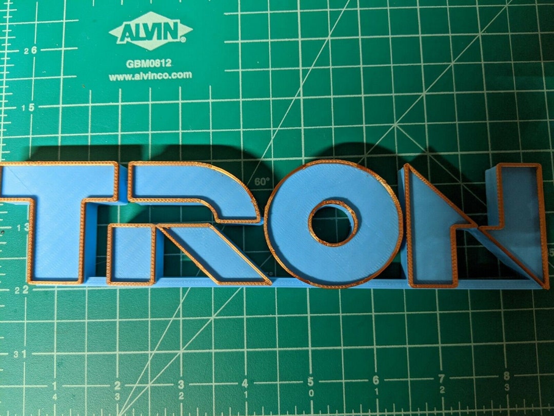 TRON Movie Logo 3D Printed Shelf Display Disney Vintage - Etsy