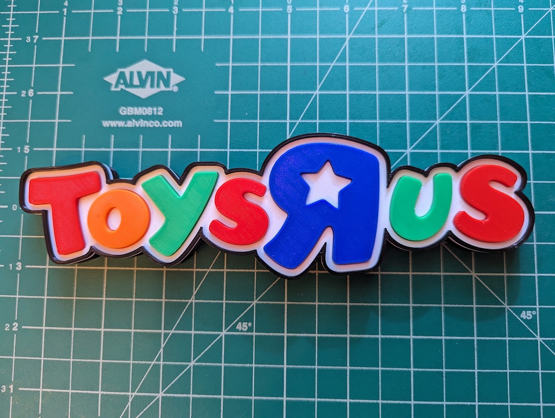 Toys R Us Logo Sign 3D Printed Display Shelf Wall Art - Etsy