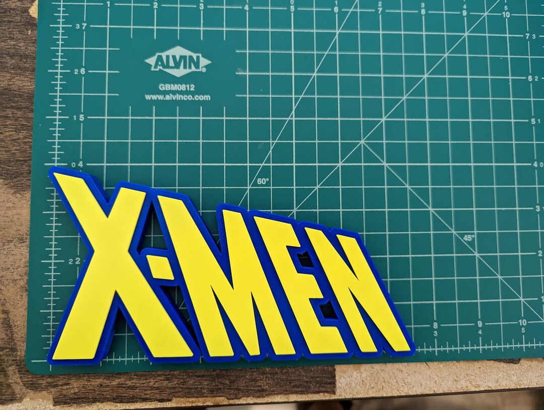 X-MEN 3D Printed Display Logo Shelf Wall Mount Marvel Classic - Etsy