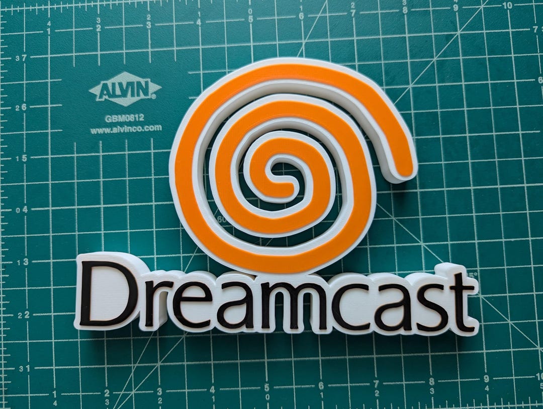 Sega Dreamcast Logo Sign Display Shelf Wall 3D Printed Art - Etsy