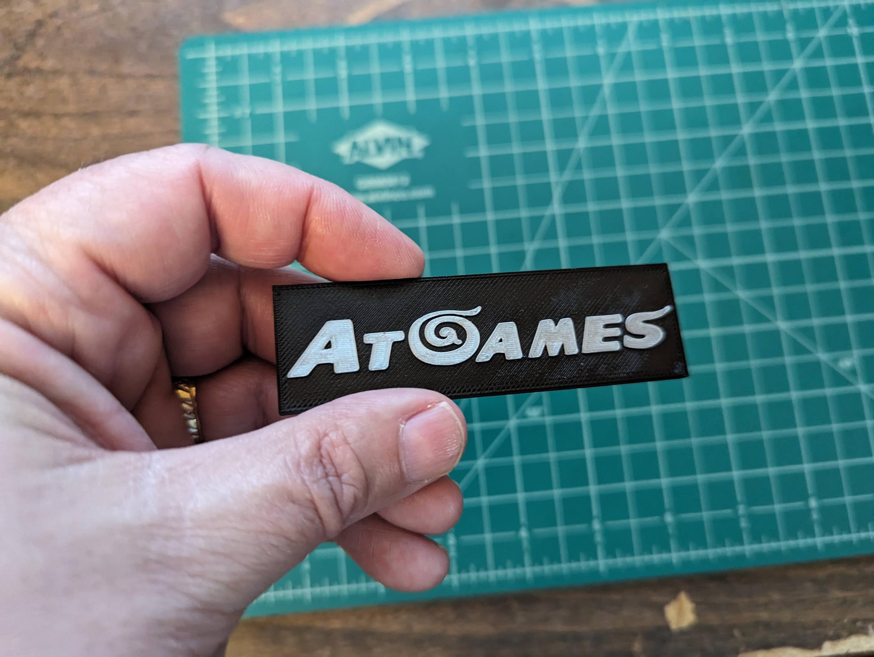 Atgames Logo Legends Pinball Coin Door Mod Badge 3D Printed - Etsy