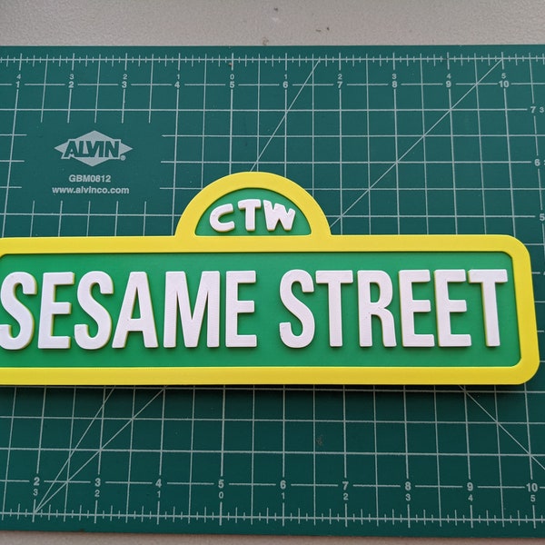 Sesame Street Sign - Etsy