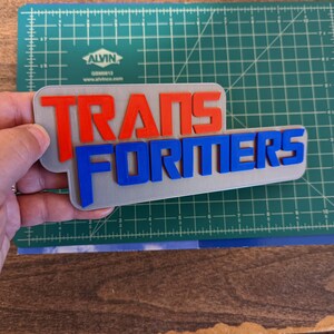 Transformers Logo Sign Display Shelf Wall 3D Printed Color Art - Etsy