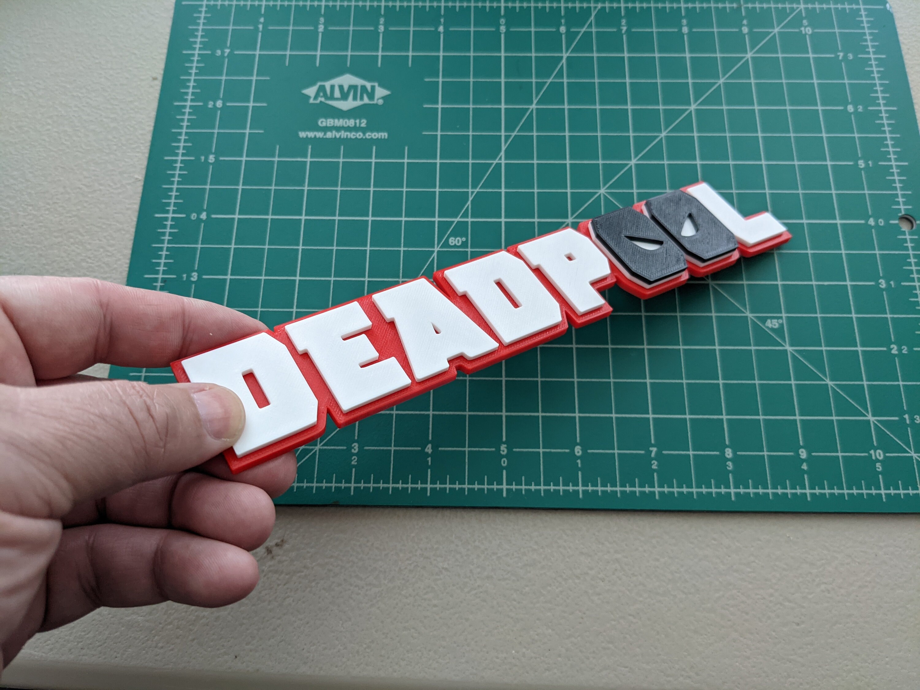 Deadpool 3D Printed Title Logo Color Desk Shelf Wall Marvel - Etsy