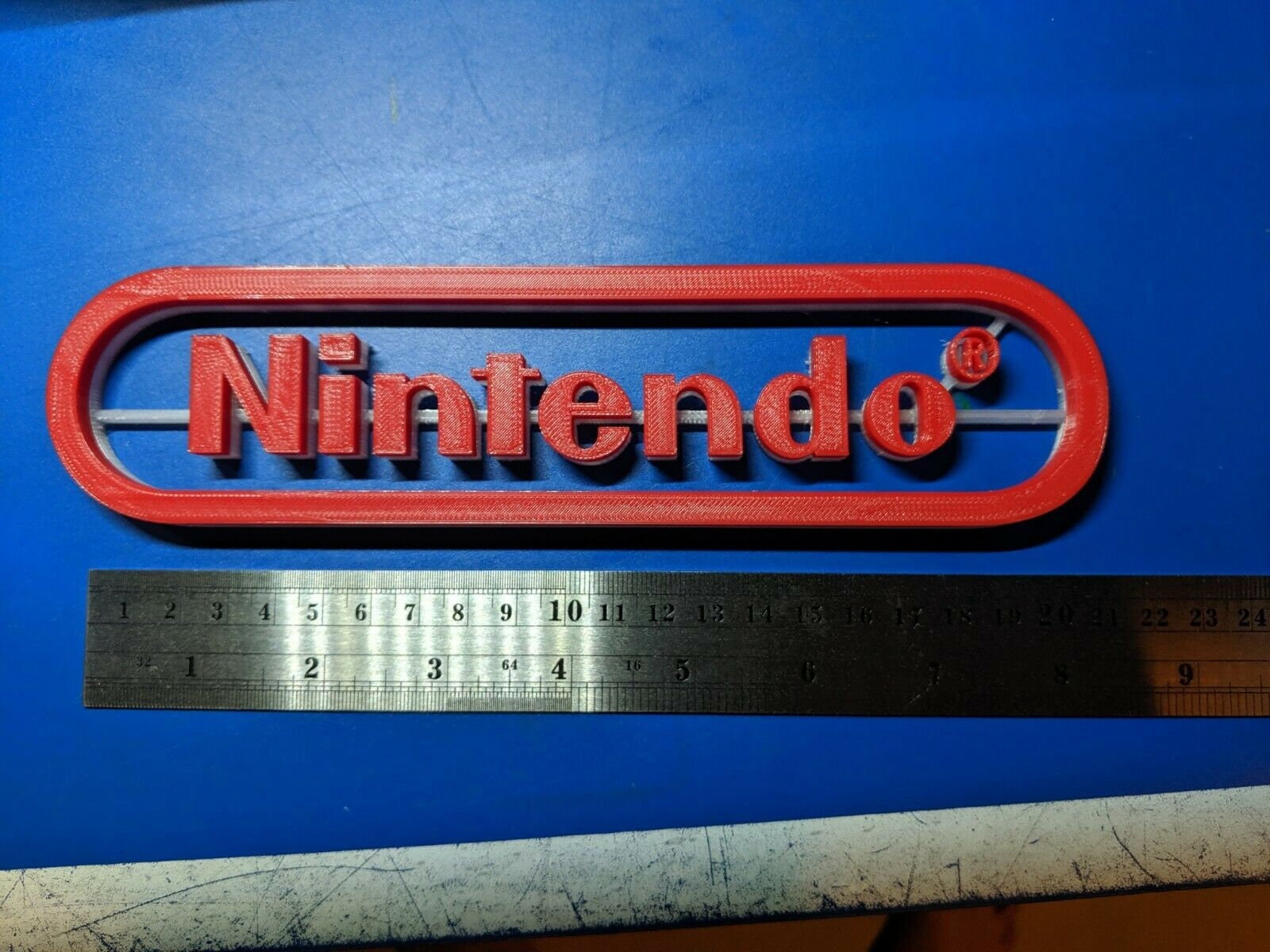 Nintendo Logo Sign 3d Print 8in Video Game Accessory Clear | Etsy