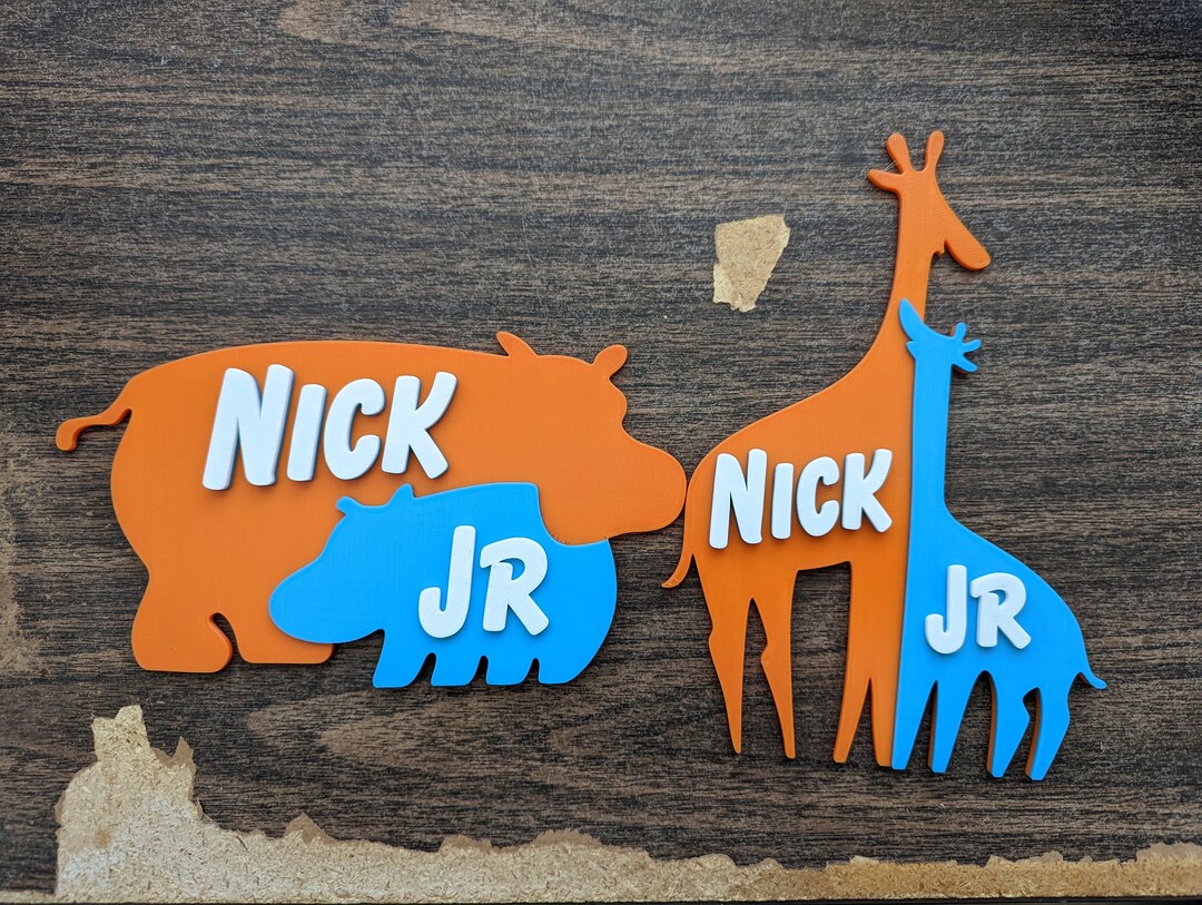 Nick Jr 3D Printed Art Animal Logo Shelf Stand Wall Display - Etsy ...
