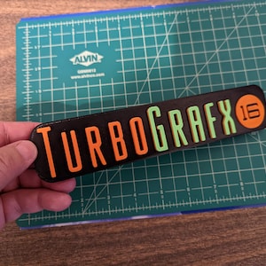 Turbografx 16 3D Printed Logo Shelf Display Wall Turbo Grafx - Etsy