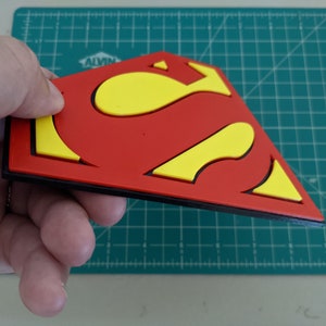 Superman chest emblem logo DC 3D printed color wall mount | Etsy