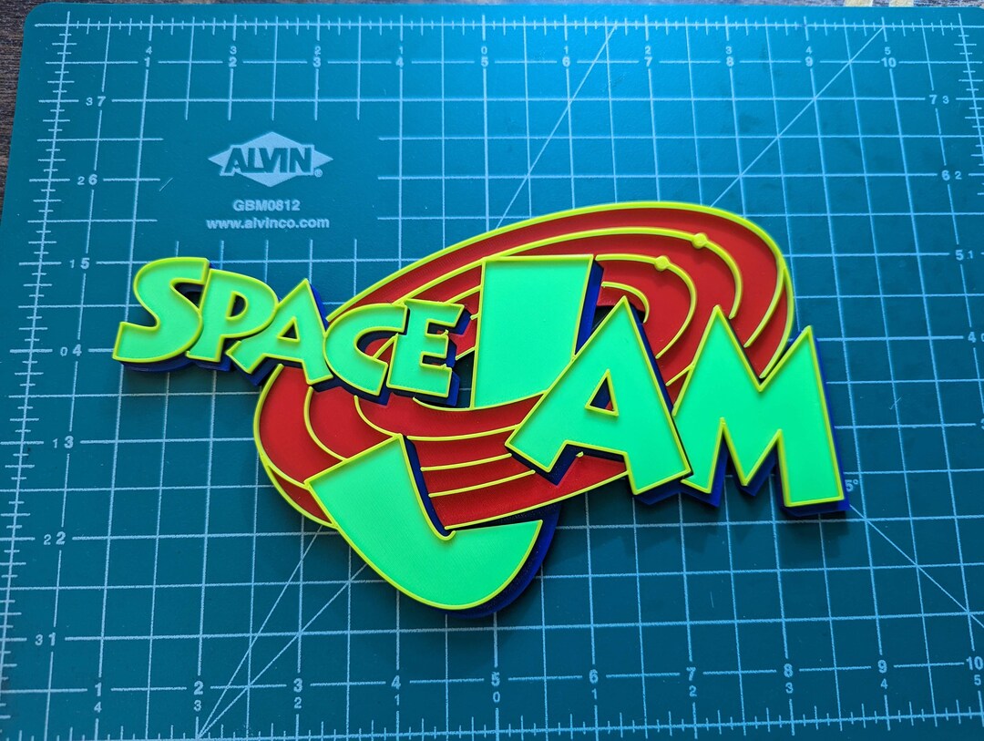 Space Jam Original Logo 3D Printed Color Wall Mount Display Art - Etsy