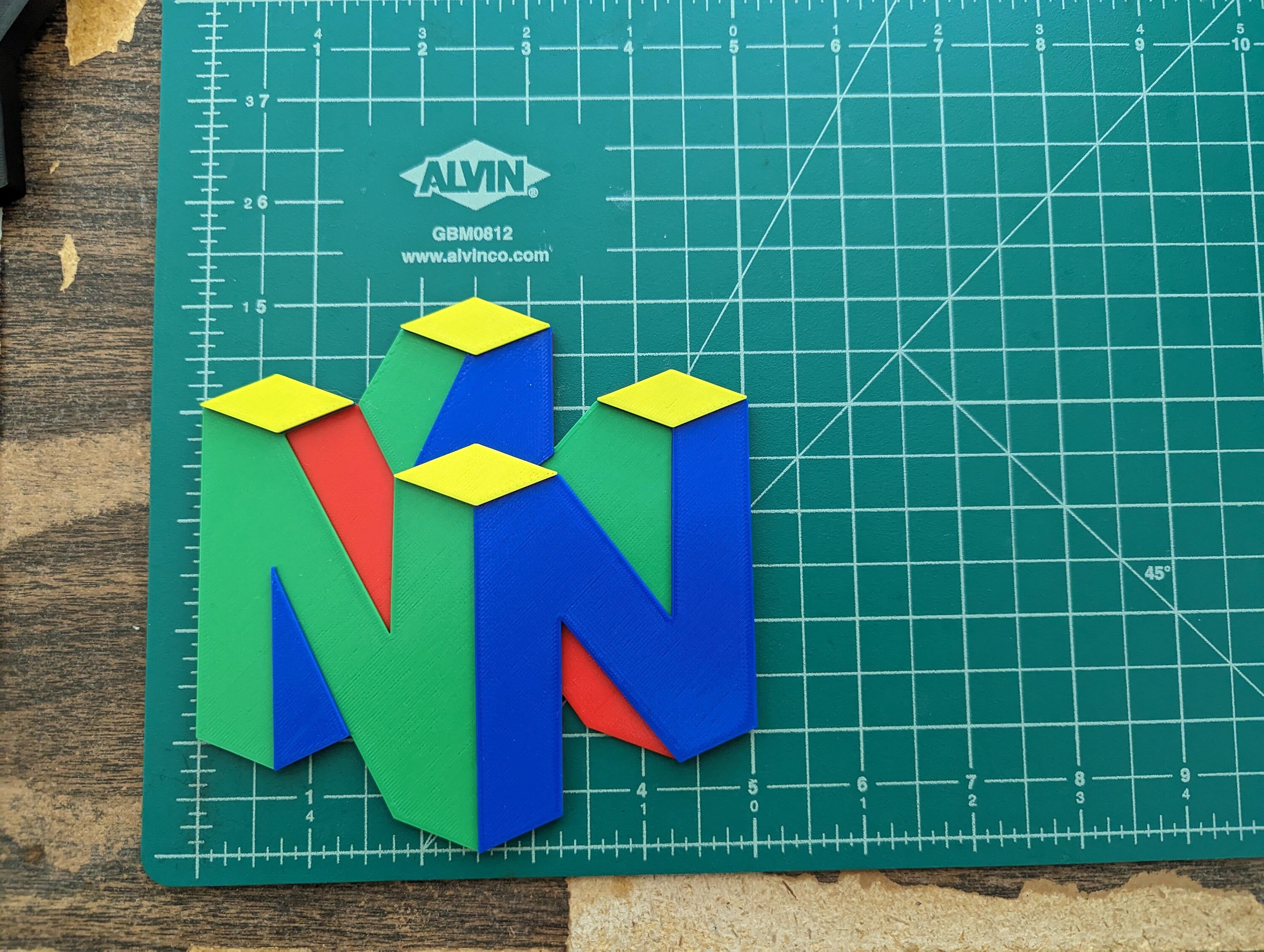 Nintendo 64 N64 Cube 3D Printed Logo Color Wall Mount Display - Etsy