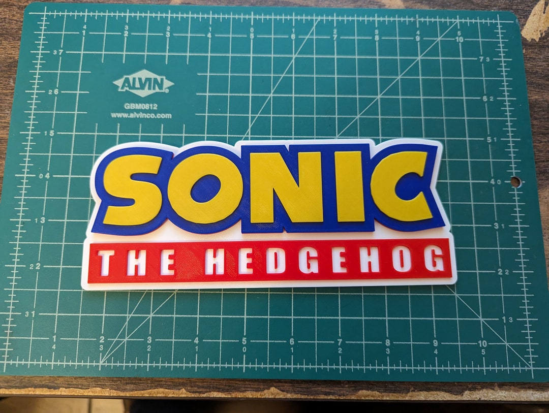Sonic the Hedgehog Sega Sign 3D Printed Logo Display Wall Shelf - Etsy UK