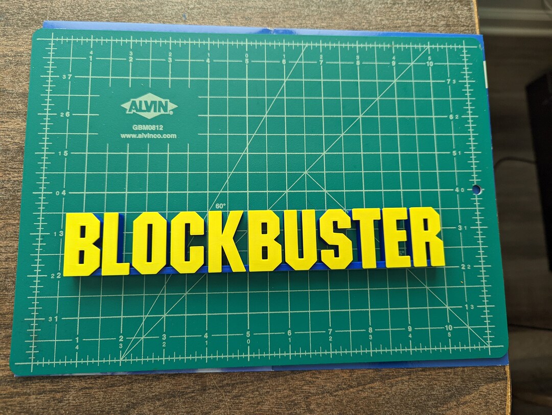 Blockbuster 3D Printed Art Logo Shelf Display Torn Ticket Marquee - Etsy