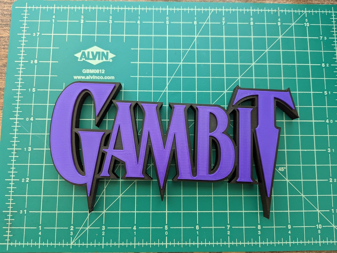 Gambit 3D Printed Art Marvel X-MEN Stand Shelf Wall Display - Etsy