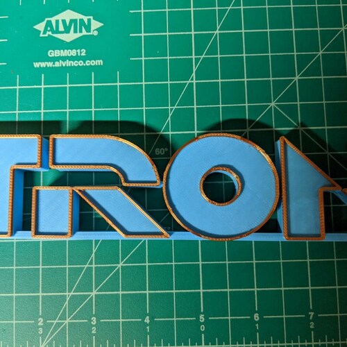 TRON Movie Logo 3D Printed Shelf Display Disney Vintage - Etsy