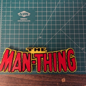 Marvel Man-thing Logo Sign Display Wall Shelf Marvel 3D Printed - Etsy