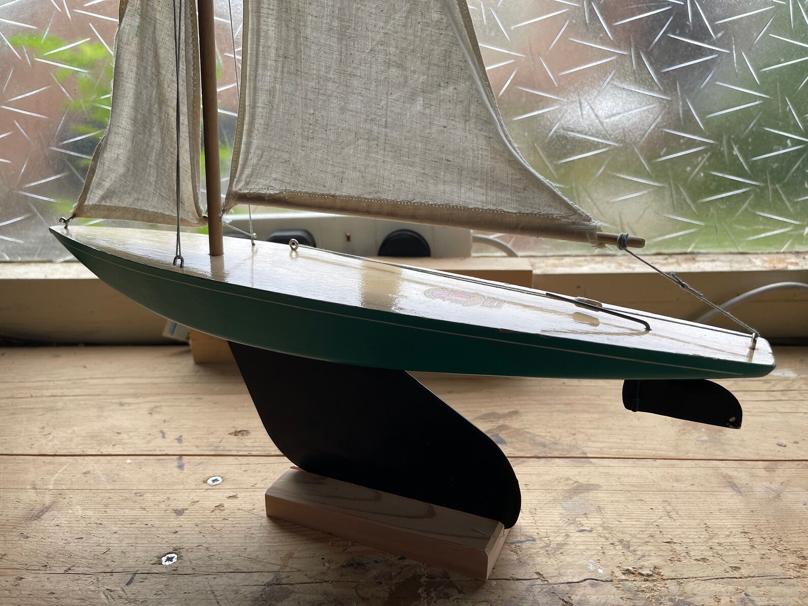 Bowman Aquaplane 17 Inch Pond Yacht/toy Sailing Boat With | Etsy UK