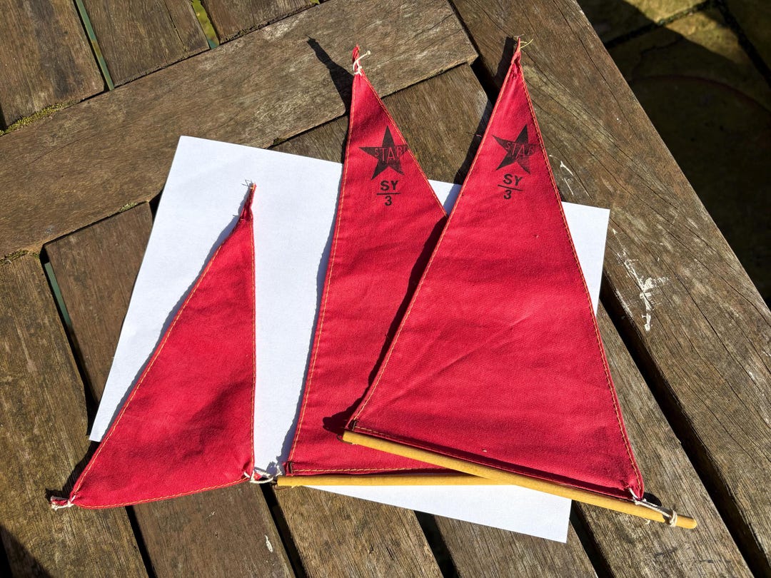 Genuine Star SY3 Main Sail With Boom X 2 and Foresail X 1 - Etsy