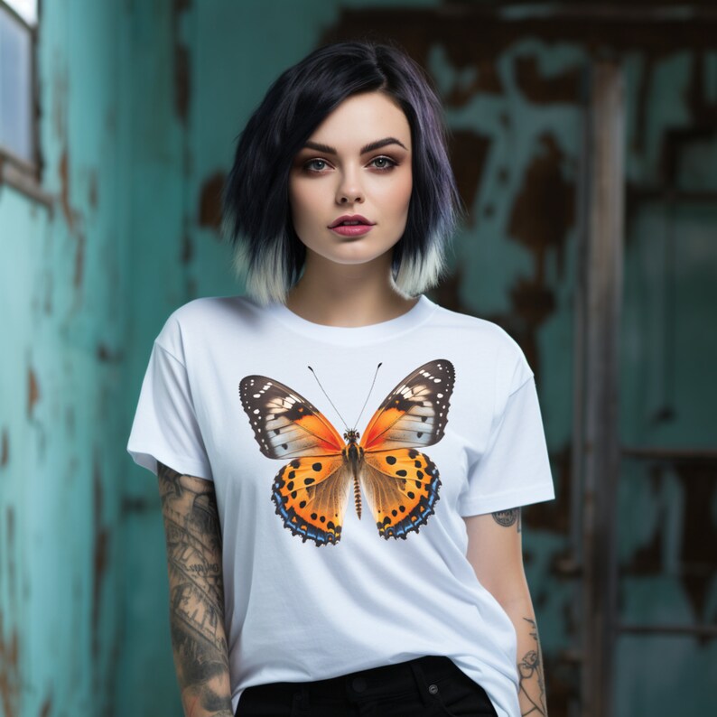 Butterfly Clipart PNG Set | Natural Style Illustrations (digital ...