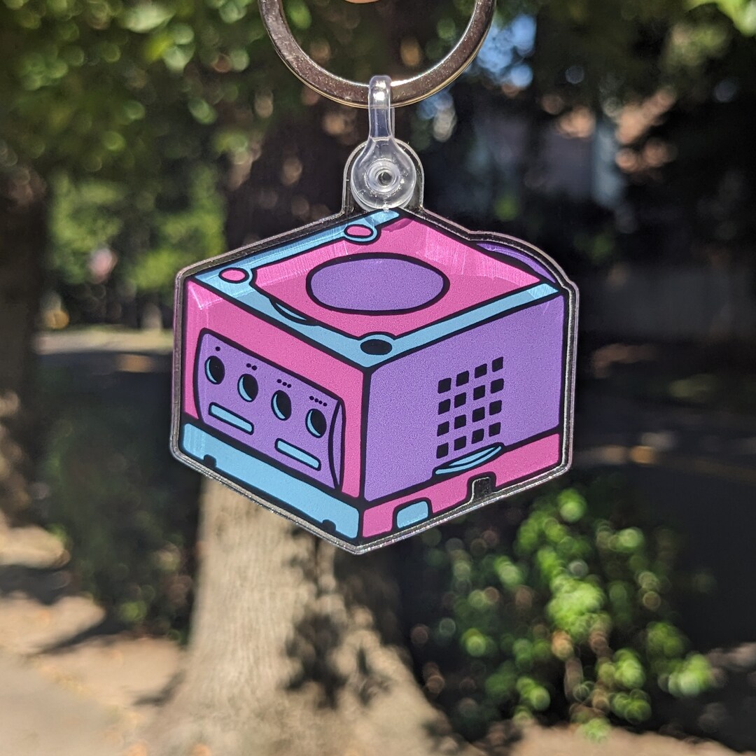 Retro Gamecube Keychain - Etsy