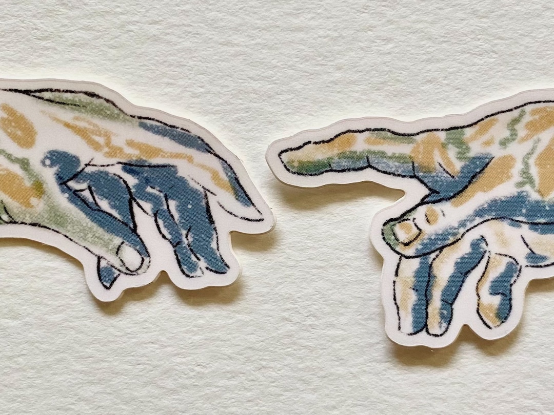 Creation of Adam Stickers, 3" Sticker Set, Michelangelo Sistine Chapel ...