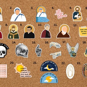Catholic Sticker Set, Choose Your Own Stickers, Catholic Saint Stickers ...