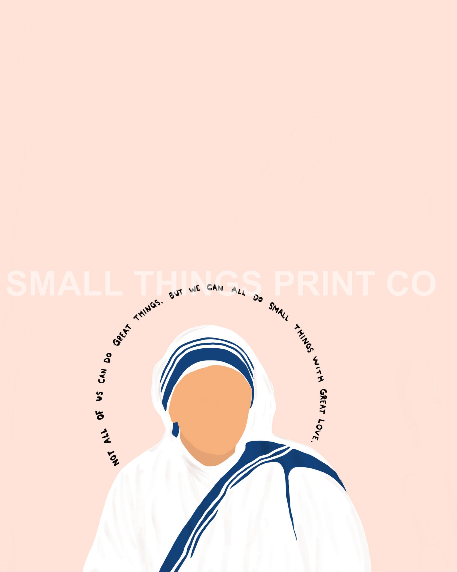 Mother Teresa Print Small Things With Great Love 8 X 10 In - Etsy