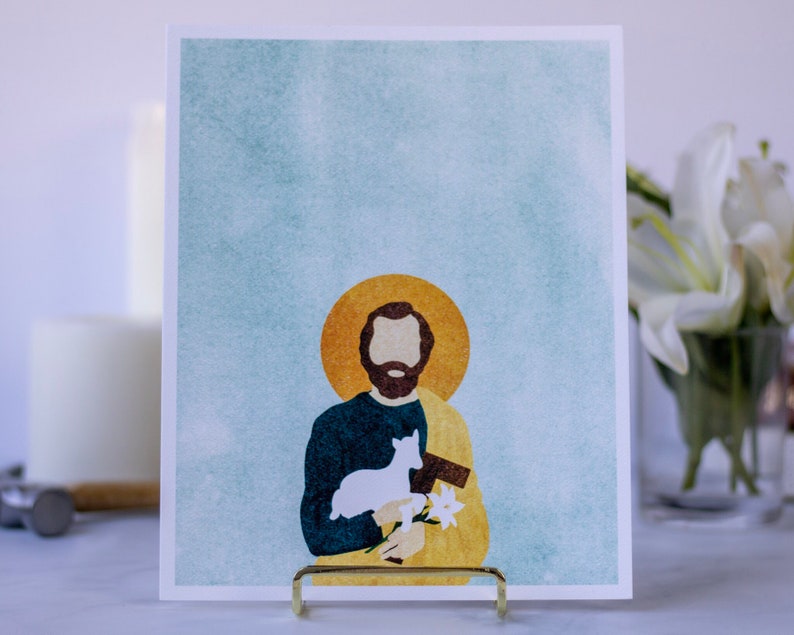 St. Joseph Print St. Joseph Wall Art St. Joseph Illustration | Etsy