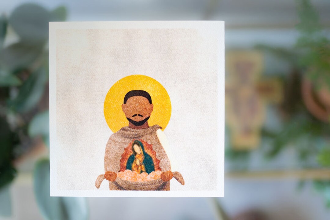 St. Juan Diego Art Print, 6x6 Inch Catholic Saint Wall Art - Etsy
