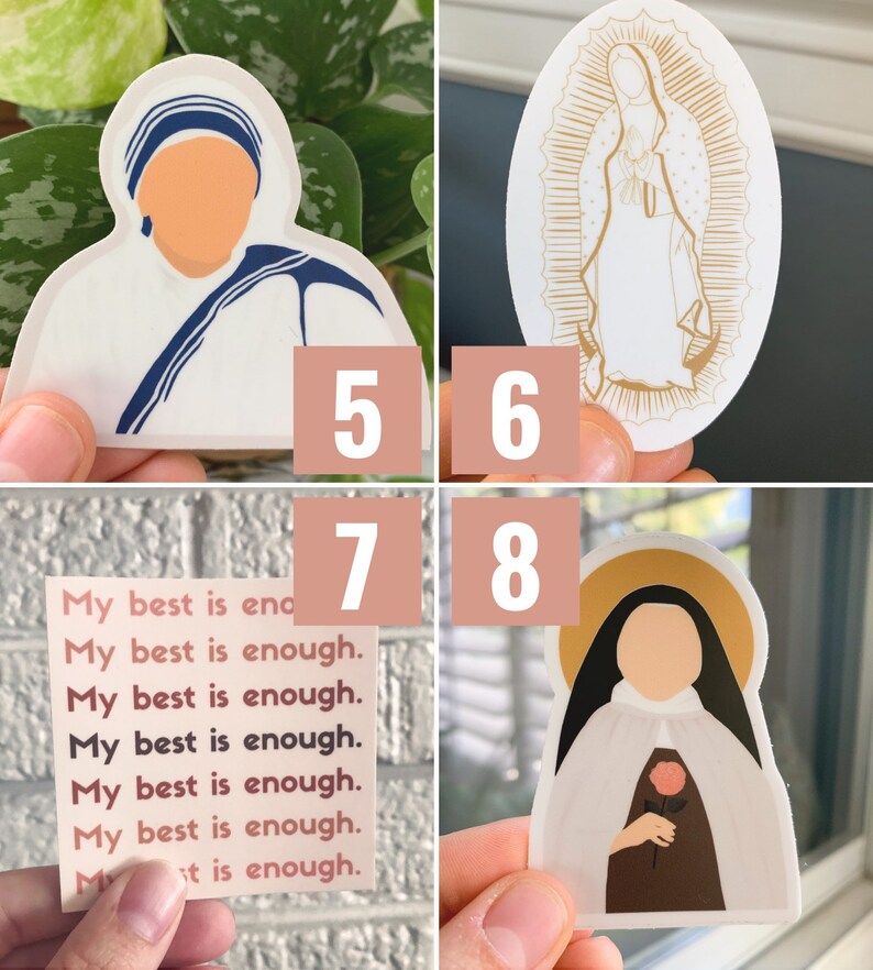 Catholic Sticker Set Choose Your Own Stickers Catholic Saint - Etsy